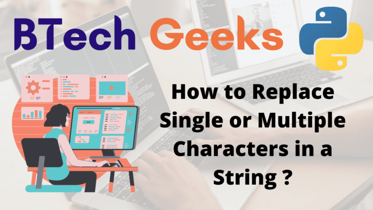 Python How To Replace Single Or Multiple Characters In A String Python Programs