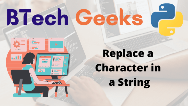 Python Replace A Character In A String Python Programs