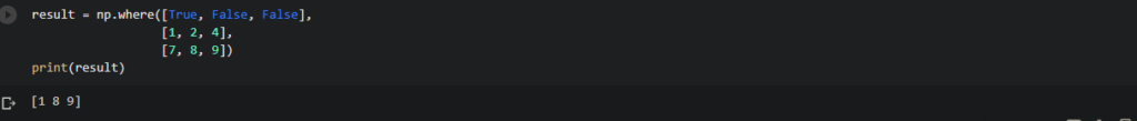 numpy.where() – Explained with examples - Python Programs