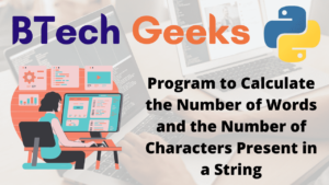 Python Program to Calculate the Number of Words and the Number of ...