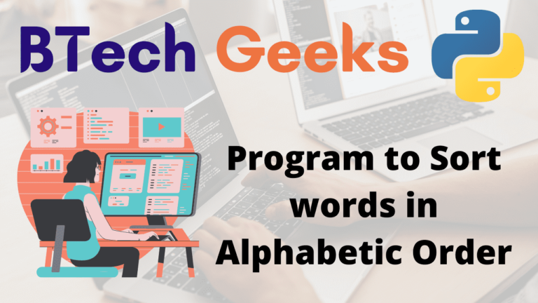 Python Program To Sort Words In Alphabetic Order Python Programs