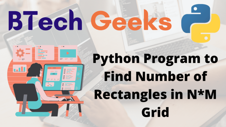 Python Program To Find Number Of Rectangles In Nm Grid Python Programs 0258